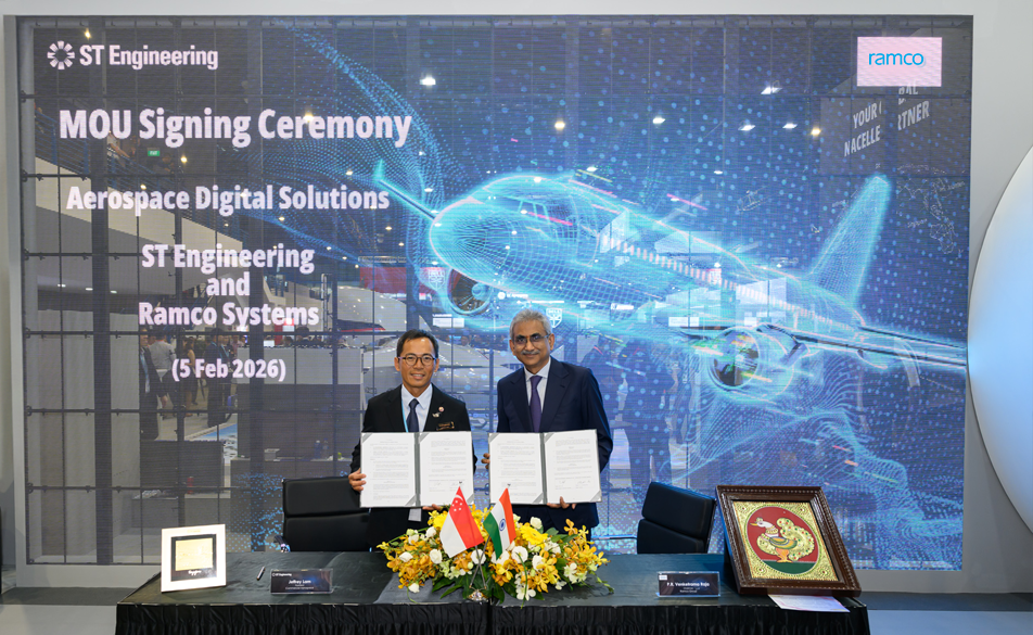 Global Aviation Solutions Provider ST Engineering Signs MoU with Ramco ...